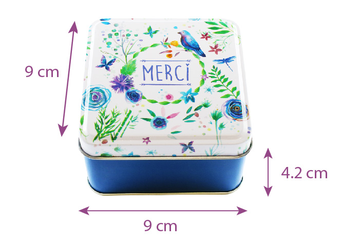 Boîte en métal MERCI - Aroma-Zone